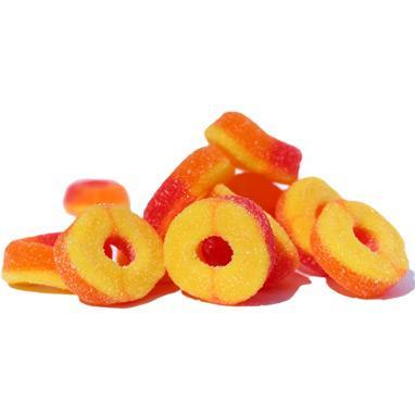 Halal Gummy Peach Rings | Flavorful | Jelly Candy | Hashems