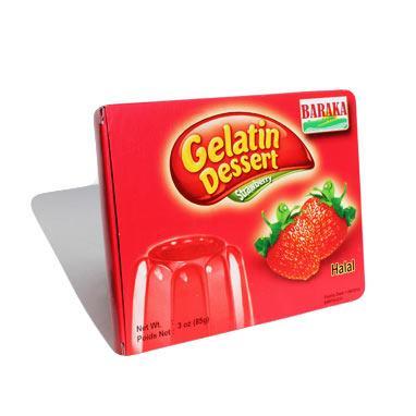 Baraka Strawberry Gelatin Dessert | 100% Halal| Jello | Hashems
