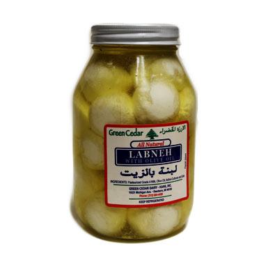 Labneh in Olive Oil Green Cedar | Handmade