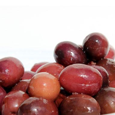 Dark Red Olives Collassal | Arheon | Kalamata | Product of Greece